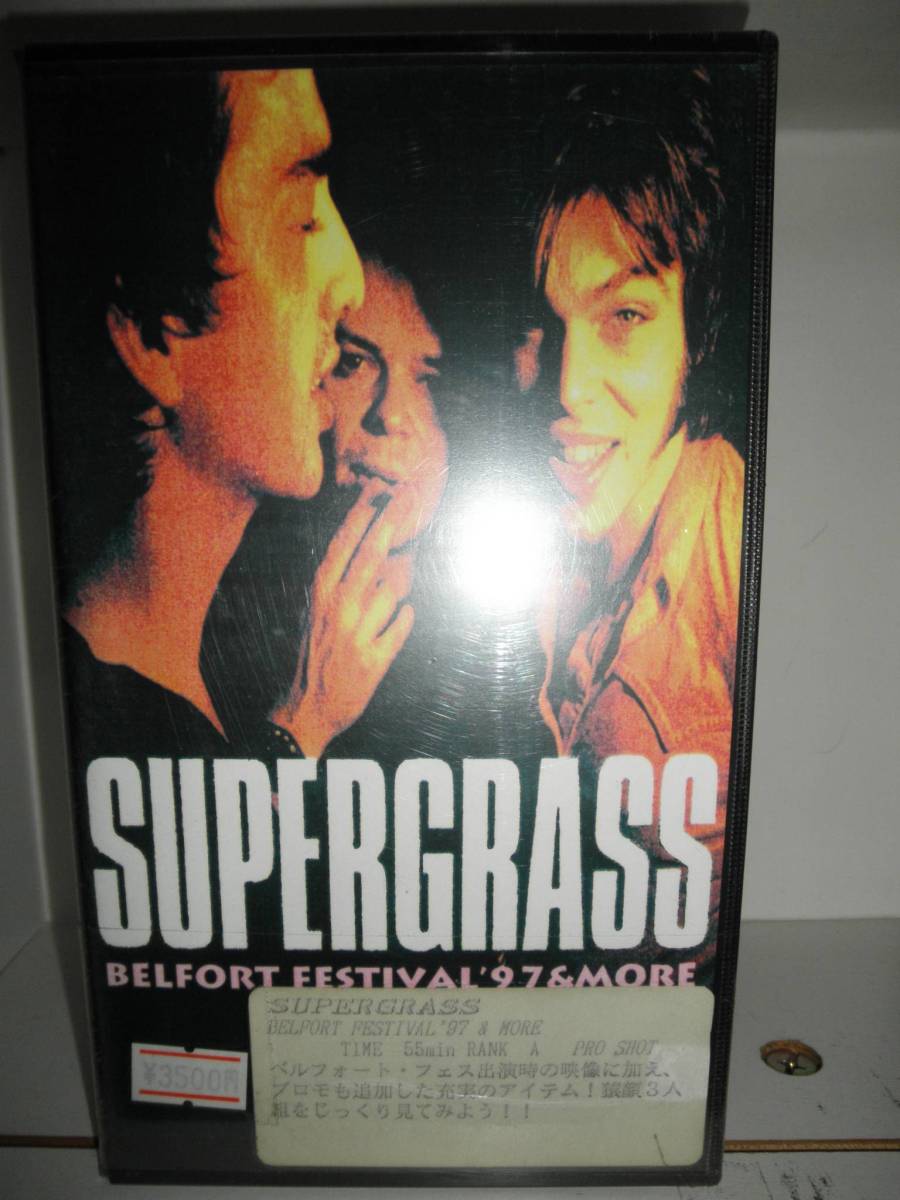 ビデオ SUPERGRASS スーパーグラス BELFORT FESTIVAL’97 & MORE PRO SHOT RANK A 55min(ロック、ポップス一般)｜売買されたオークション ...