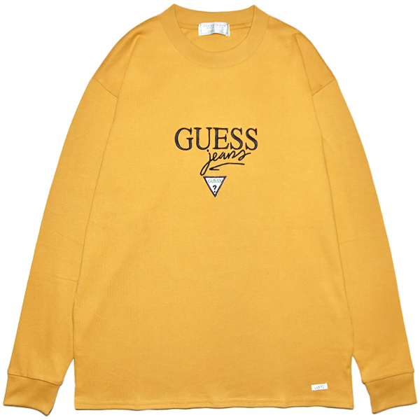 Sサイズ GUESS GREEN LABEL GUESS JEANS LONG SLEEVE TEE MUSTARD ロンT イエロー(ゲス ...
