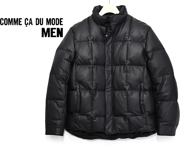 定価16万円 コムサメン COMME CA DU MODE MEN 馬革 ホースハイド レザーダウンジャケット 黒(ジャンパー、ブルゾン)｜売買されたオークション情報、yahooの商品情報を ...