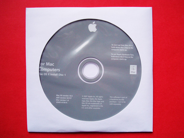 Apple純正 Mac mini OS X install disc ver10.5 used(Mac mini)｜売買されたオークション情報 ...