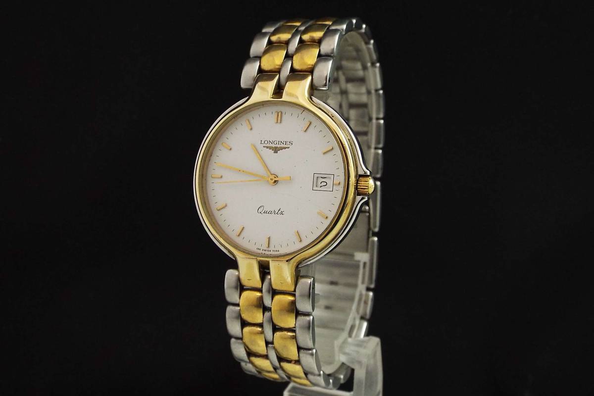 LONGINES Flagship ロンジン フラッグシップ/クオーツ/メンズ腕時計/コンビ/デイト/7064/T375(その他)｜売買されたオークション情報、yahooの商品情報をアーカイブ ...