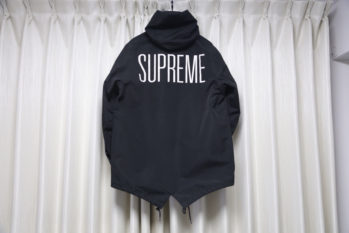 13ss Supreme Taped Seam Fishtail Jacket Black M シュプリーム フィッシュテール ジャケット 黒 ...