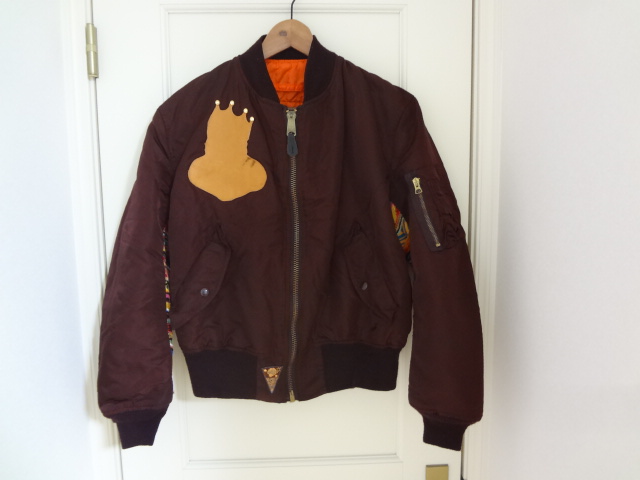 ALPHAxAPACHExCOOGI BIGGIE ENOUGH リメイク加工 MA-1フライトジャケット M エンジ 3JSB ELLY(Mサイズ)｜売買されたオークション情報、yahooの ...
