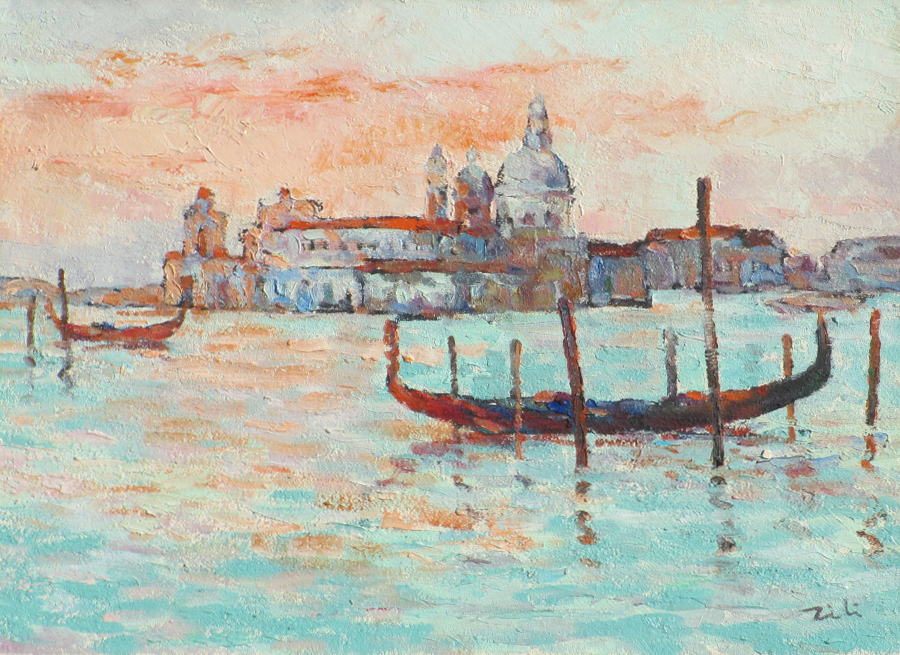 8号 ヴェニス ツーリ リー Zili LI 現代フランス芸術家サロン大賞受賞 検索 ベニス 旅情(自然、風景画)｜売買されたオークション情報 ...