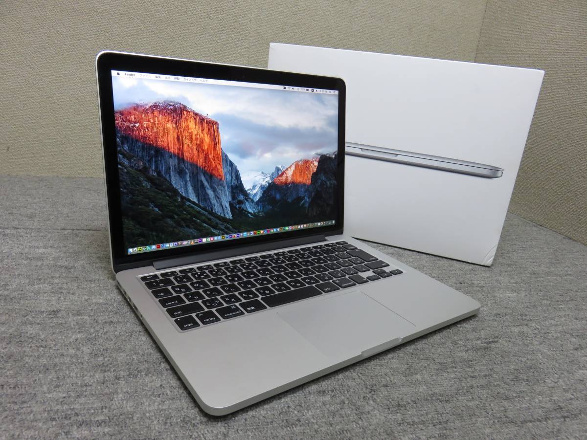 MacBook Retina A1425 13型 高速Core i5 / 8GB / SSD 251GB ダブル Mac OS X ...