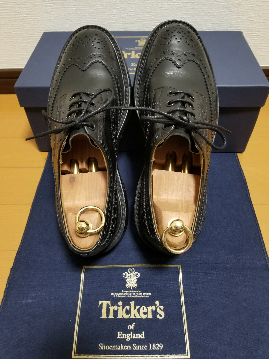 Tricker's バートン ウイングチップ シューズ ブラックボックス M5633 BOURTON ダイナイトソール UK7 F5 メンズ Made In ENGLAND(UK7)｜売買され ...