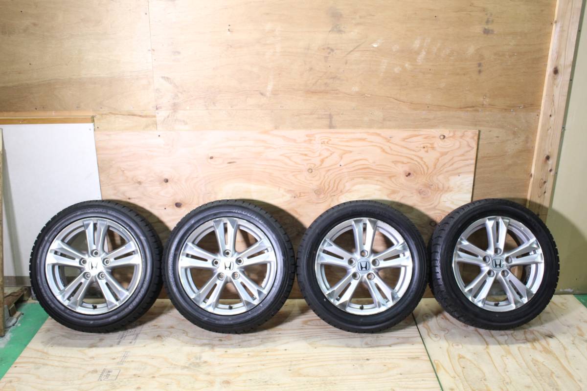 1000円~ ホンダ CR-Z純正アルミ+yokohama ice guard IG50 195/55R16 2014 超バリ溝 KR155 ...