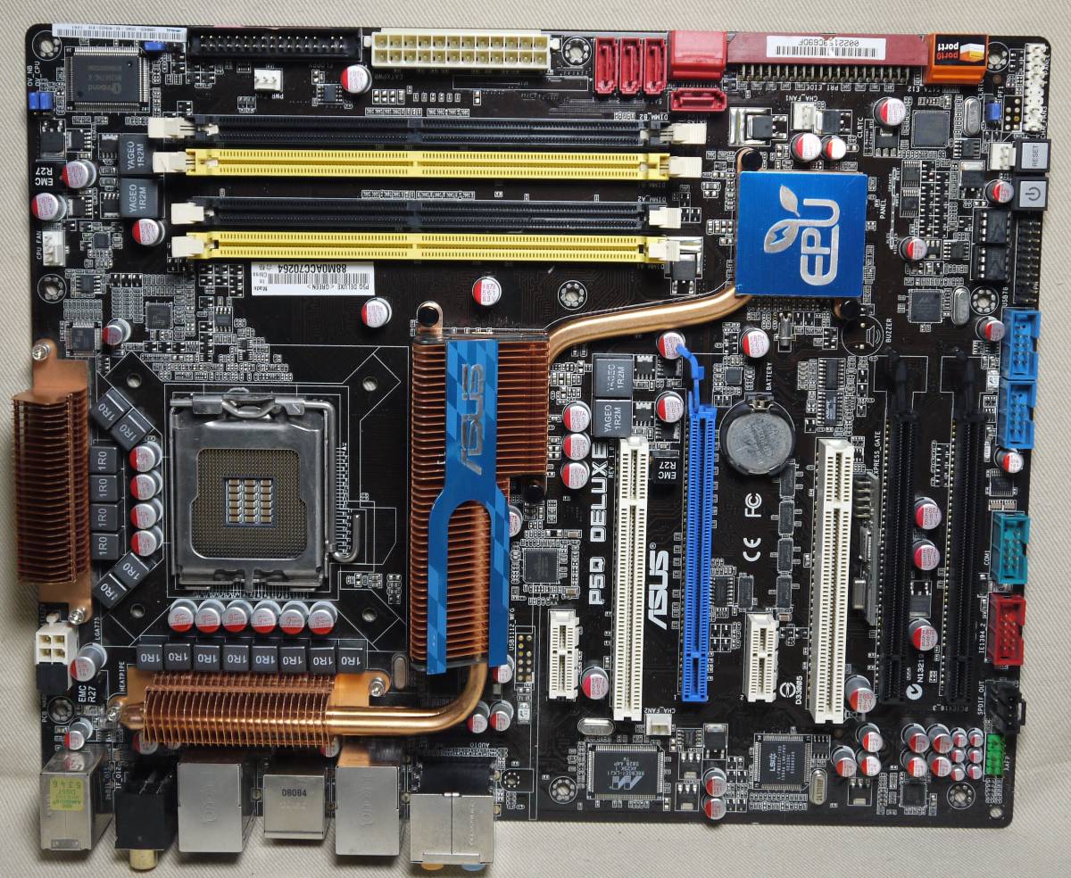 ASUS P5Q DELUXE LGA775 INTEL P45 CORE2QUAD等対応(ASUSTeK)｜売買されたオークション情報 ...