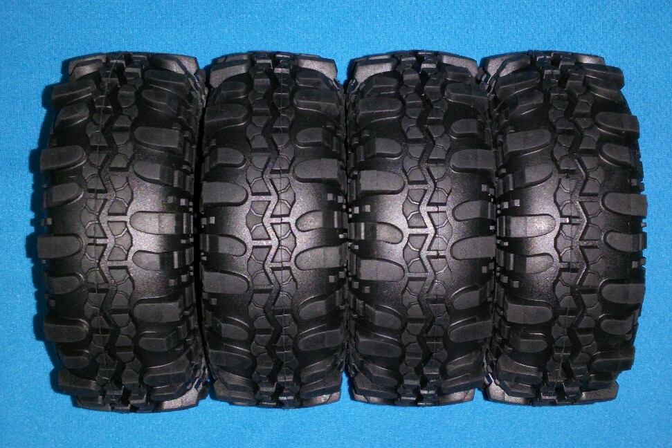 精悍高級ブラックエディション 1/10 SUPER SWAMPER 1.9クローラータイヤAXIAL GmadeRC4WD SCX10 GS01 SAWBACK D90D110 MST CMX ...