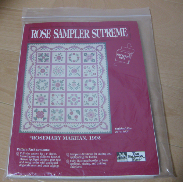 ROSE SAMPLER SUPREME パッチワーク キルト 型紙(型紙)｜売買されたオークション情報、yahooの商品情報をアーカイブ公開 ...