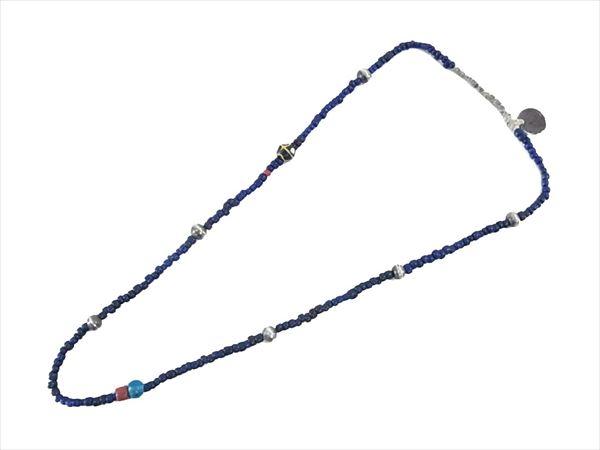 VISVIM ビズビム TRADE BEADS NECKLACE トレード ビーズ ネックレス ダークネイビー系 ...