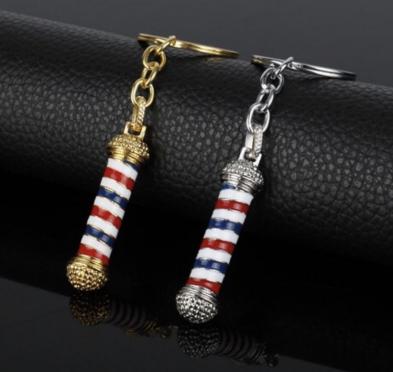 Barber Pole Keychain サインポール キーホルダー 理容師 理容室 床屋 レトロ ビンテージ(理美容店用品)｜売買された ...