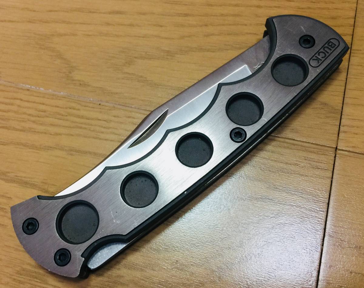 BUCK THE TITANIUM 186 バック フォールディング ハンター110同型 分解可能 タイタニウム(ハンティングナイフ、狩猟刀 ...