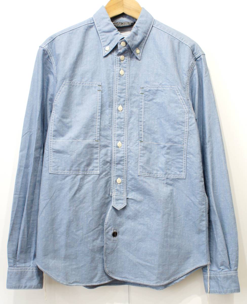 AERO POSTALE オックスフォードBD長袖シャツ コットン ブルー エアロポステール SIZE：S 0322B(トップス)｜売買されたオークション情報、yahooの商品情報をアーカイブ ...