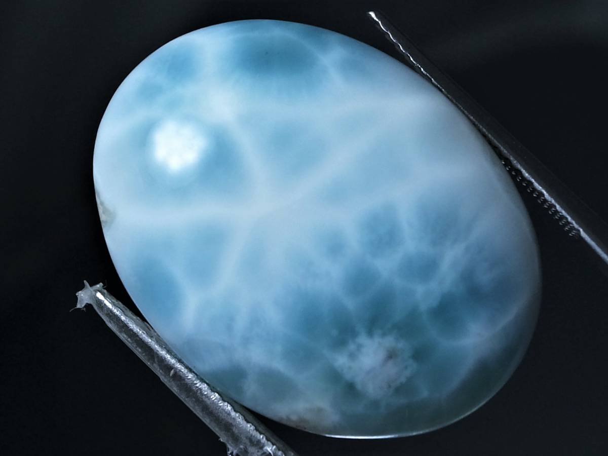 34.48ct 大粒 天然ラリマー カボションカット ドミニカ産(裸石、ルース)｜売買されたオークション情報、yahooの商品情報をアーカイブ公開 - オークファン（aucfan.com）