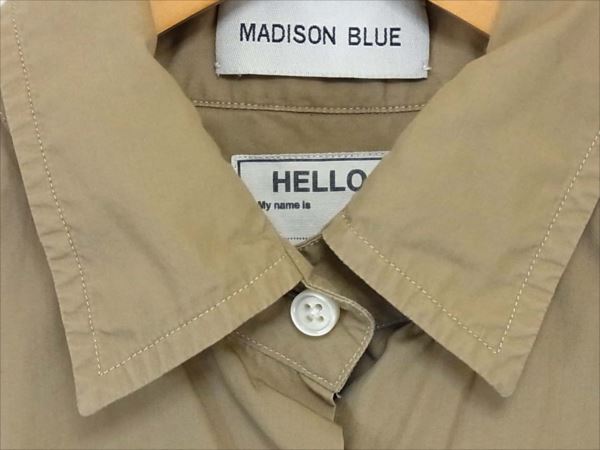 マディソンブルー MB151-5001 J BRADLEY SHIRT コットン レディース 半袖シャツ L's 01 MADISON ...