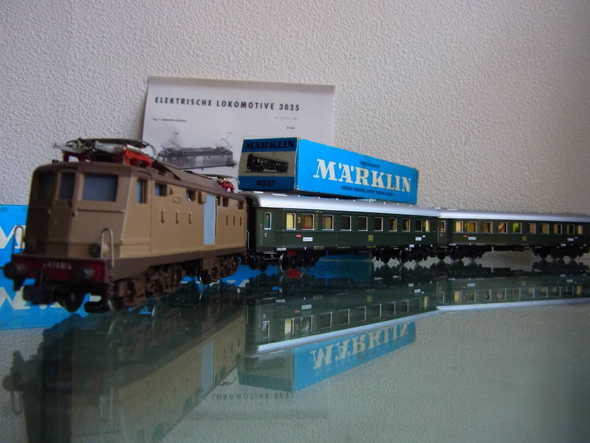 Marklin メルクリン #3035 FS E424電気機関車と#4037 金属製客車の3輌セット 完動(外国車輌)｜売買されたオークション情報、yahooの商品情報をアーカイブ公開 ...