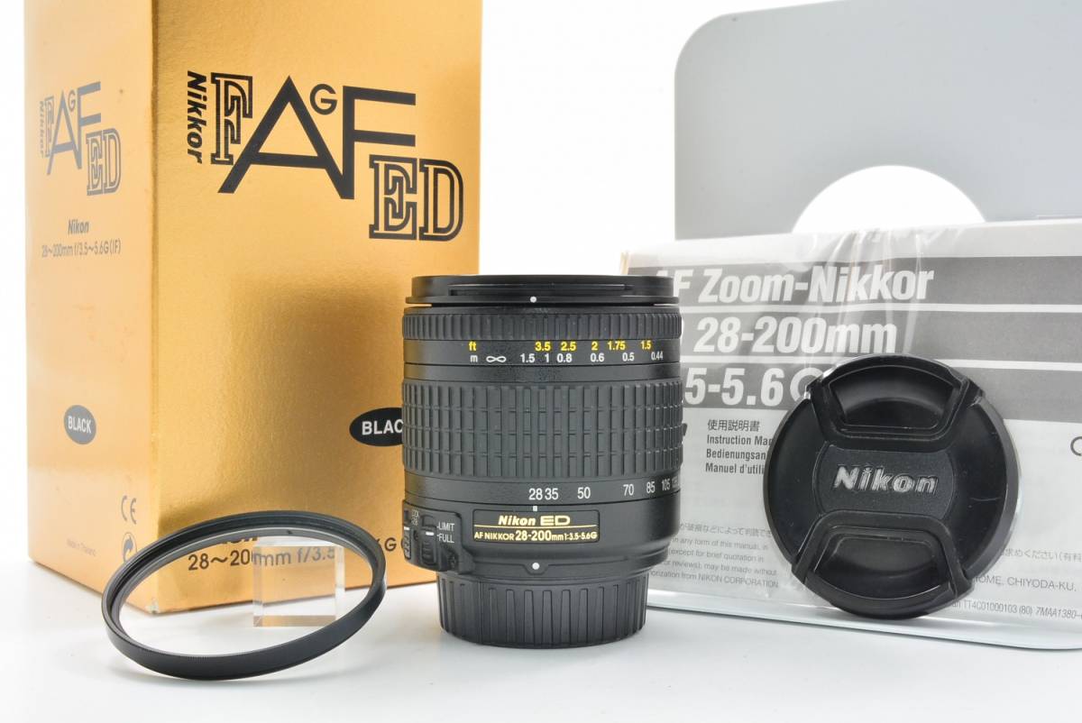 Nikon ニコン AF Zoom NIKKOR ED 28-200mm F3.5-5.6G ニコンFマウント 広角 望遠 ズームレンズ 完動 ...