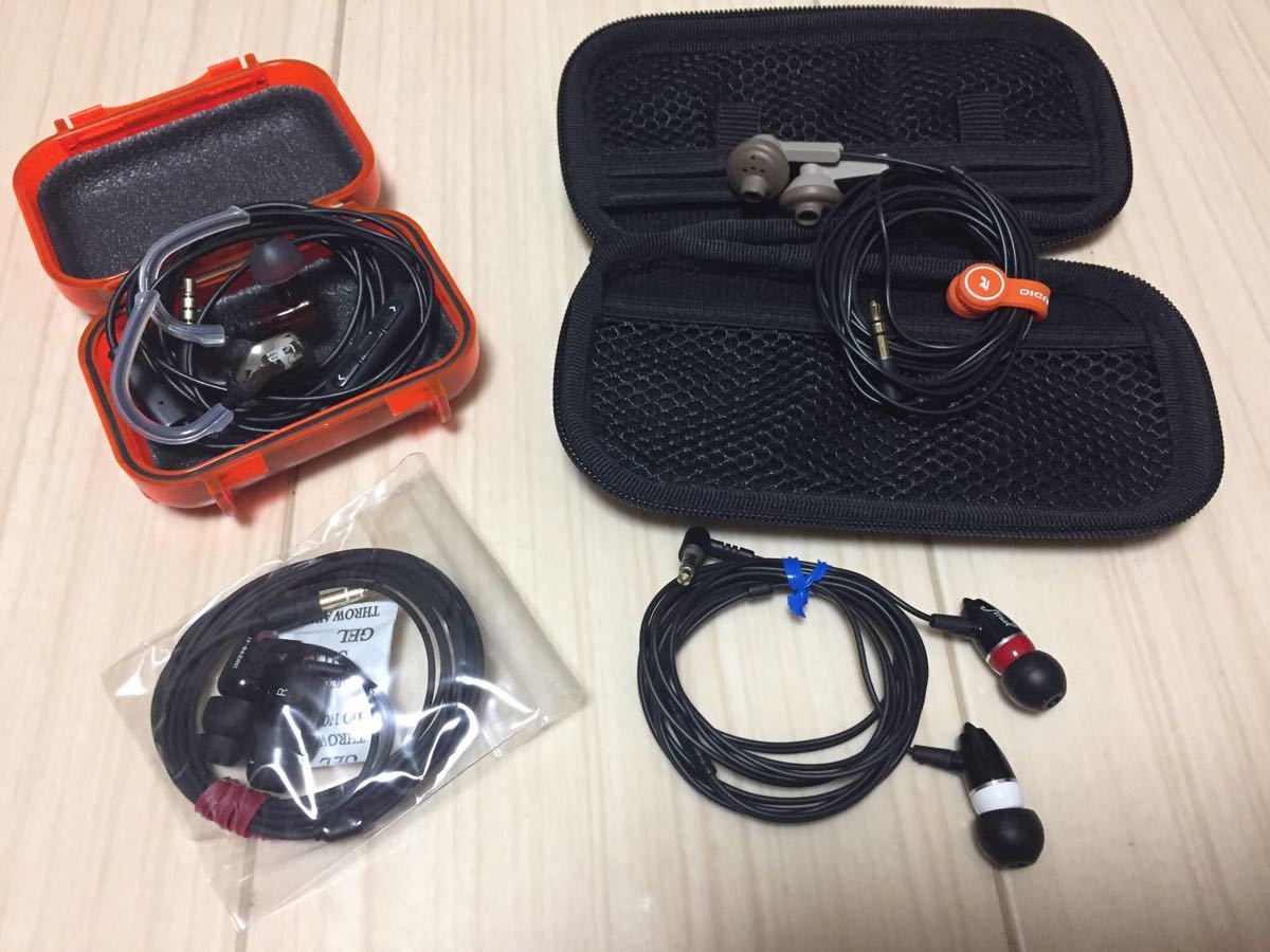 イヤホンまとめ売り ultimate ears UE600マイク付 satolex DH298-A1 final audio adagio ...