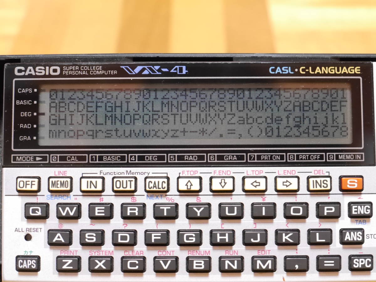CASIO/カシオ ポケコン VX-4 RAM=32KB 増強品(ポケットコンピュータ)｜売買されたオークション情報、yahooの商品情報を ...