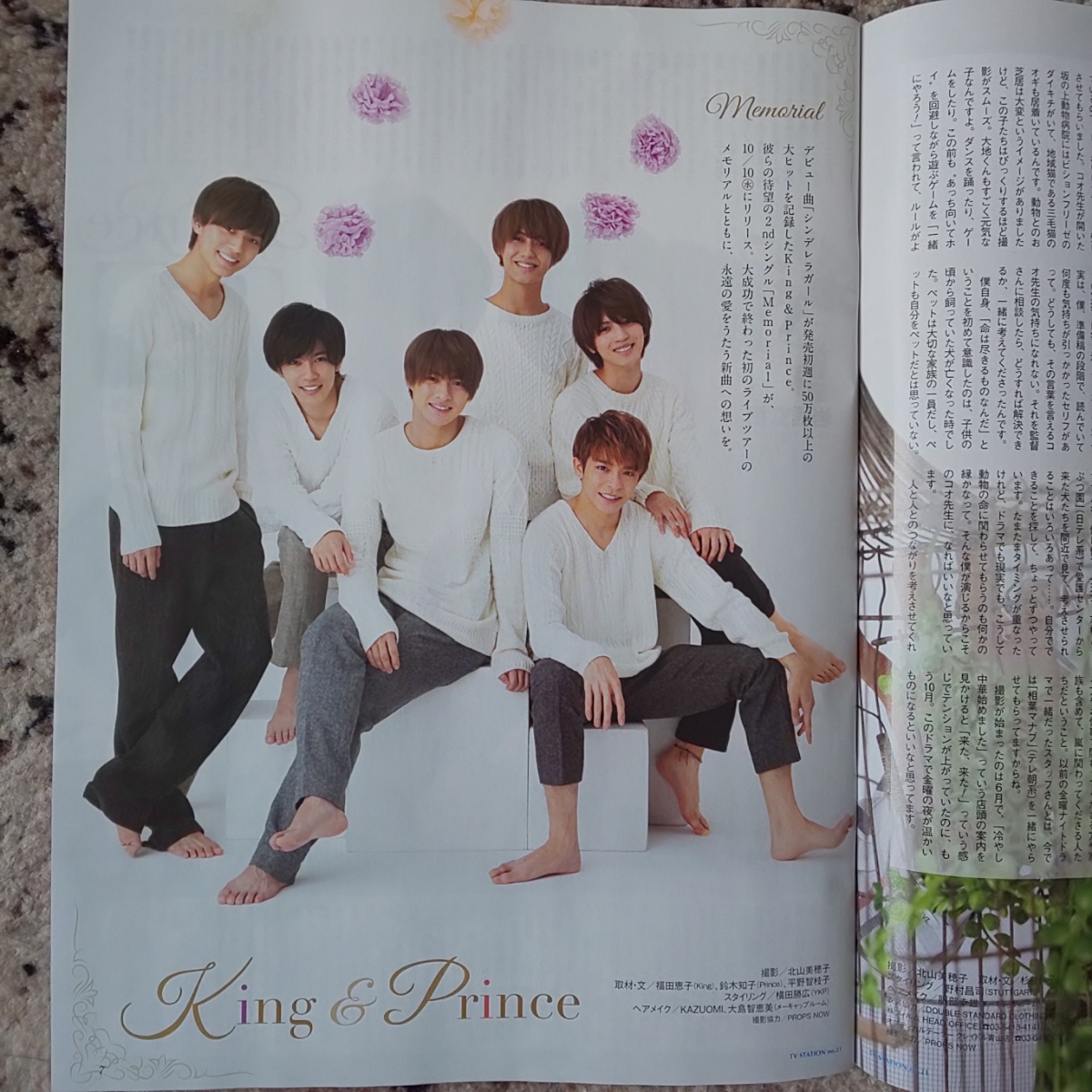 TV station 2018年21号 King&Prince(その他)｜売買されたオークション情報、yahooの商品情報をアーカイブ公開 - オークファン（aucfan.com）