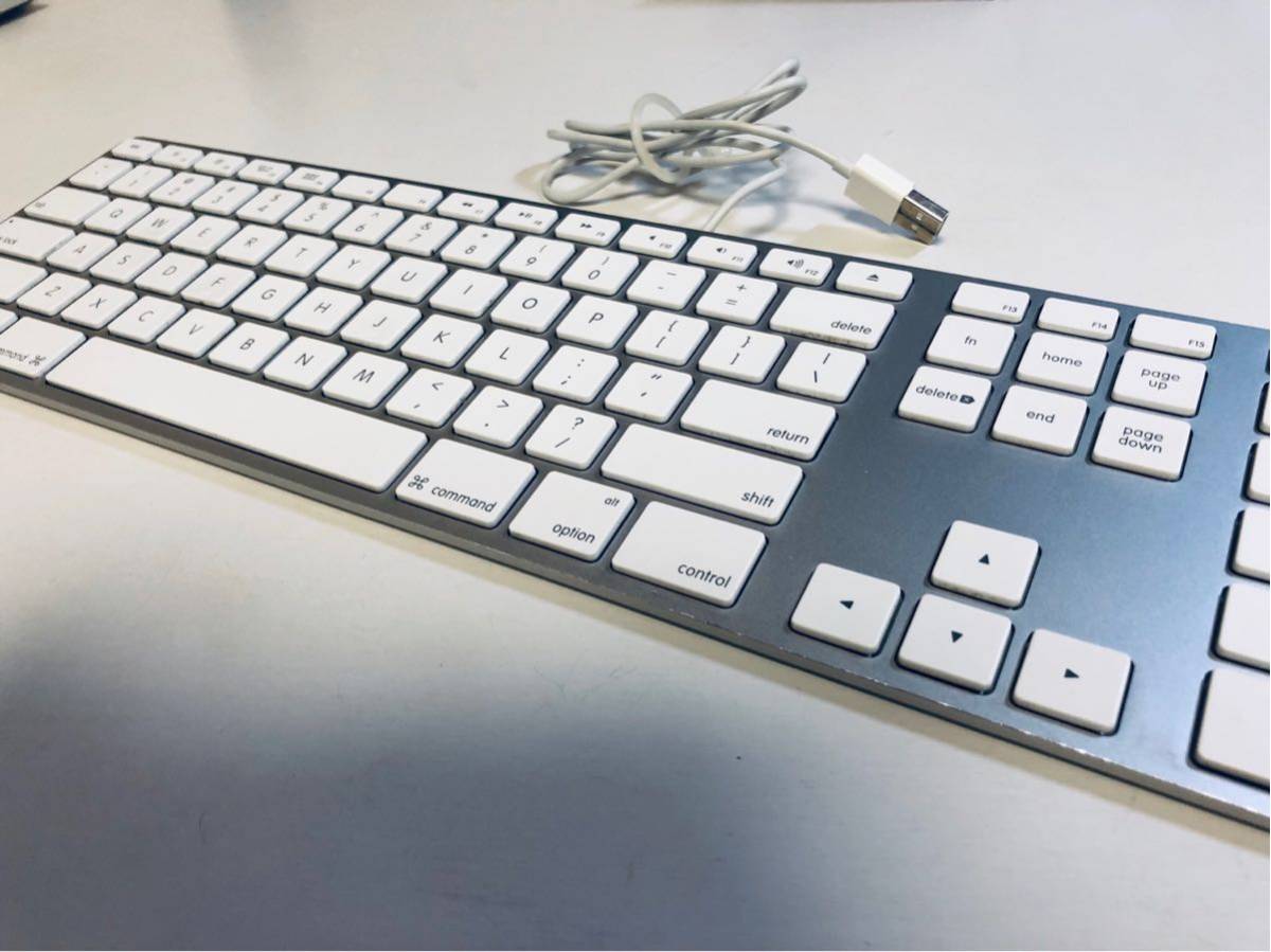 Apple Pro Keyboard A1243 2007 US配列 / USB接続 USキーボード テンキー付き(キーボード)｜売買された ...