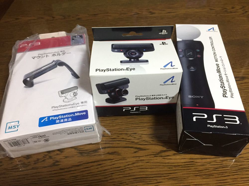 PS3 PlayStation Eye + PlayStation Move MOTION CONTROLLER + マウントホルダーセット ...