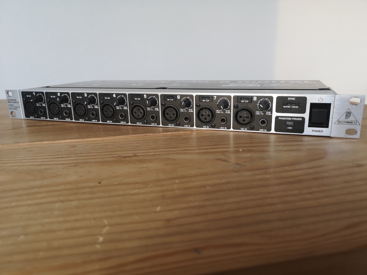 Behringer ベリンガー ULTRAGAIN PRO-8 AD/DAコンバーター ADA8000(マイクプリアンプ)｜売買された ...