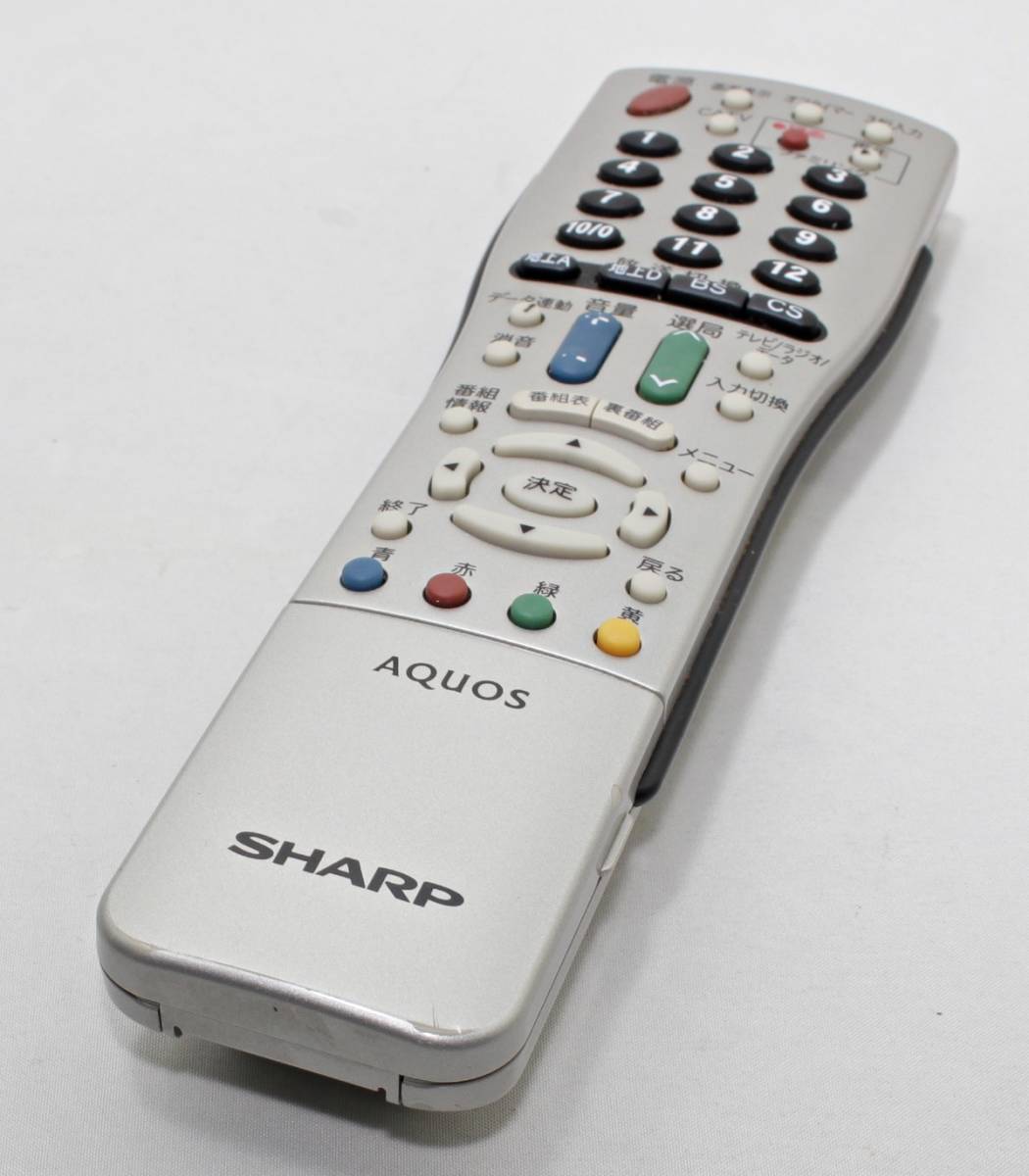 清掃済み 3417 SHARP シャープ AQUOS テレビリモコン GA661WJSA(リモコン)｜売買されたオークション情報、yahooの商品情報をアーカイブ公開 - オークファン ...
