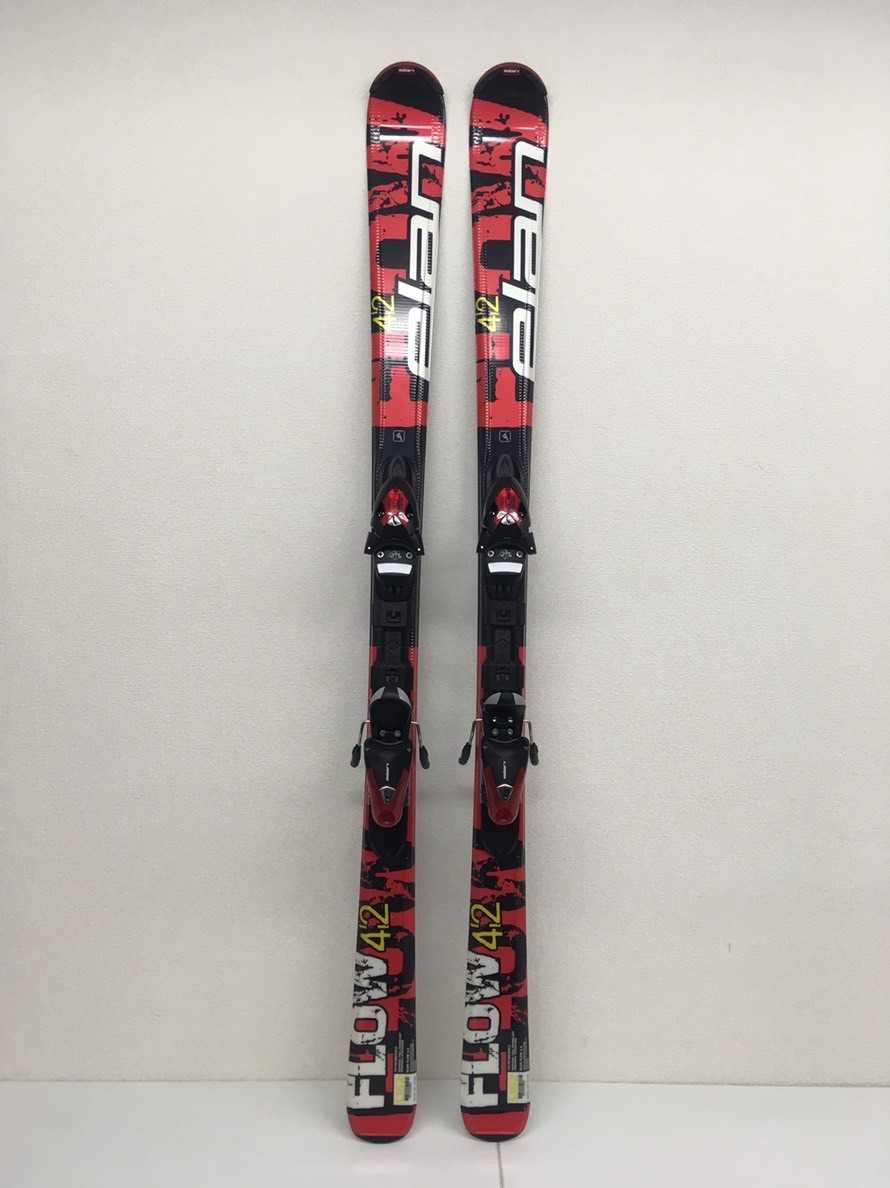 ELAN FLOW 4.2 エラン L152 152㎝ スキー板 レッド×ブラック カービングスキー ウィンタースポーツ B(150cm ...