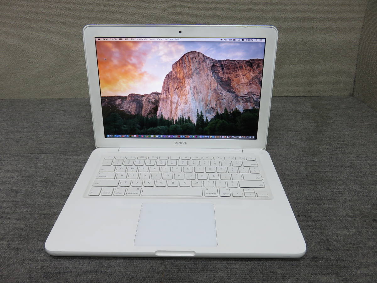 MacBook Mid 2010 13.3型 2.4GHz / PC3 - 4GB / 500GB ダブル Mac OS X & Windows7 Adobe Office 付き バッテリー ...