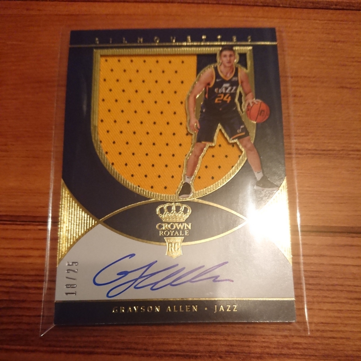 2018-19 Panini Crown Royale Silhouettes Autograph Grayson Allen Utah ...