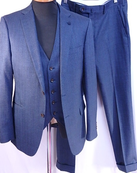 n1407 極 PERSON'S/パーソンズ ジャケット パンツ ベスト 3点セット メンズ デニム生地 オシャレ(その他)｜売買された ...