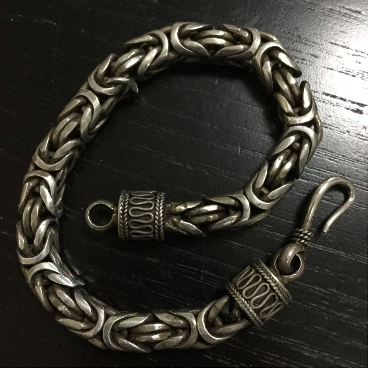 肉厚幅広 バリチェーン シルバー ブレスレット SV925 SILVER(シルバー)｜売買されたオークション情報、yahooの商品情報をアーカイブ公開 - オークファン（aucfan.com）