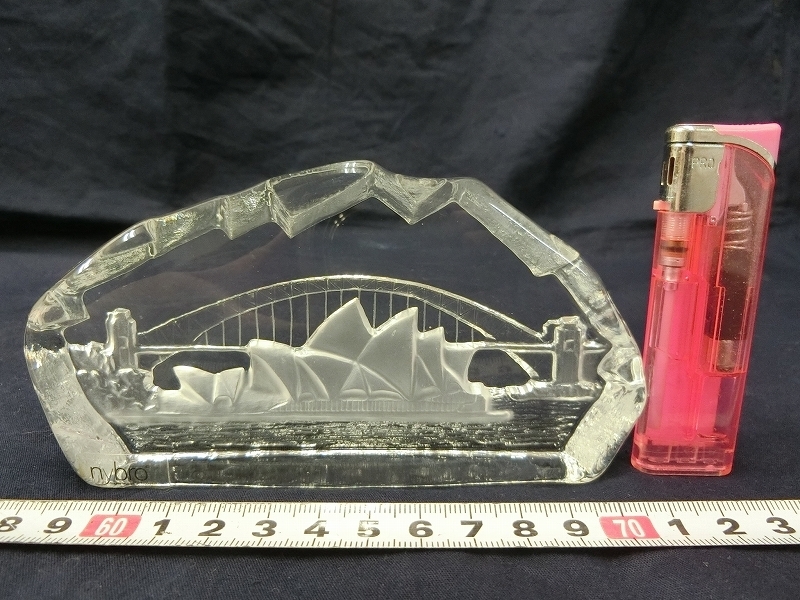 P0553 nybro クリスタルガラス シドニー オペラハウス スウェーデン 置物(クリスタルガラス)｜売買されたオークション情報 ...
