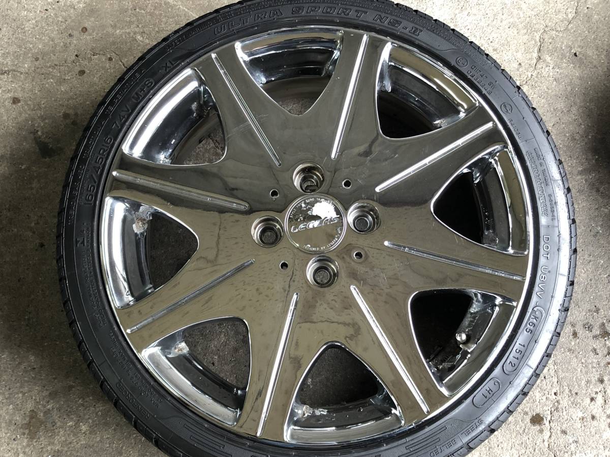 LEGZAS ホイール ナンカンタイヤ 165/45R16 ハンコックタイヤ 165/45R16 セット(ラジアルタイヤ)｜売買された ...