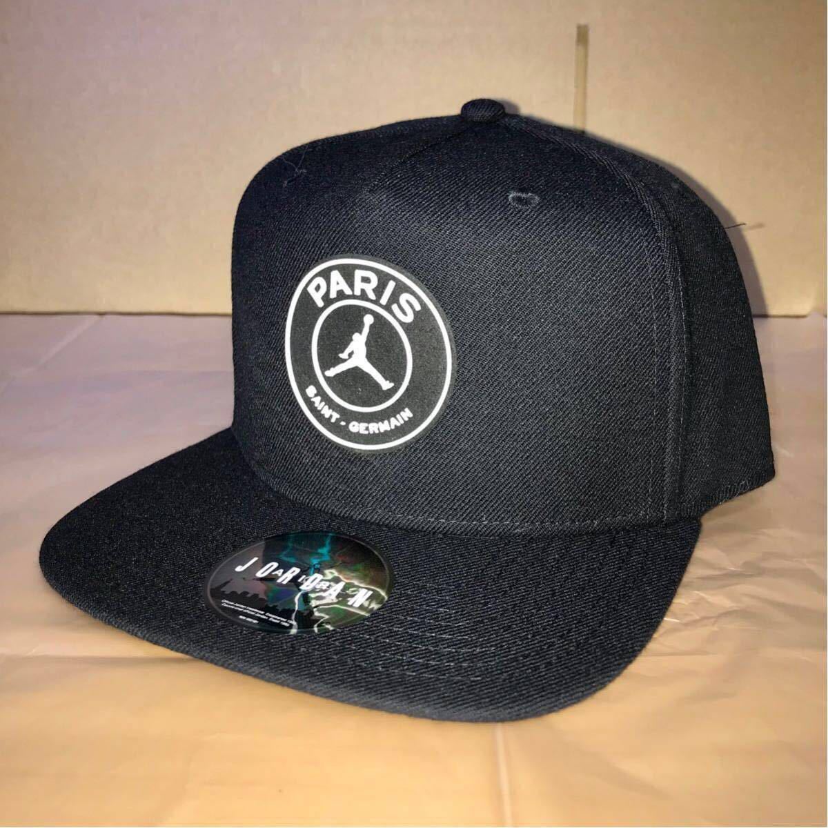 黒 NIKE AIR JORDAN × PSG PRO CAP black パリ サンジェルマン コラボ ジョーダン キャップ 帽子 海外正規 ...