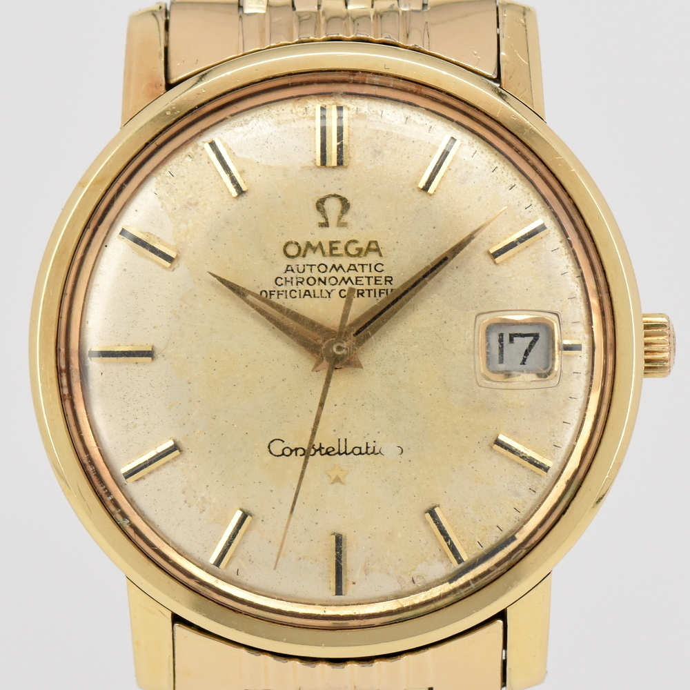 OMEGA オメガの”コンステレーション クロノメーター デイト 自動巻”メンズ腕時計 H#84153(コンステレーション)｜売買された ...