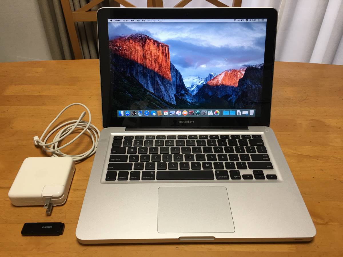 macbook pro Late2009 13inch Core 2 duo 2.26GHz 4GB 500GB macOS El ...