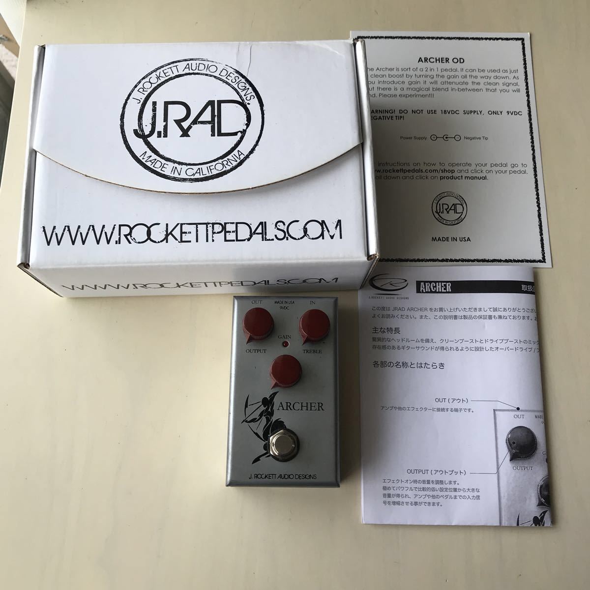 J.ROCKETT AUDIO DESIGNS J.RAT / ARCHAR(オーバードライブ)｜売買されたオークション情報、yahooの商品 ...