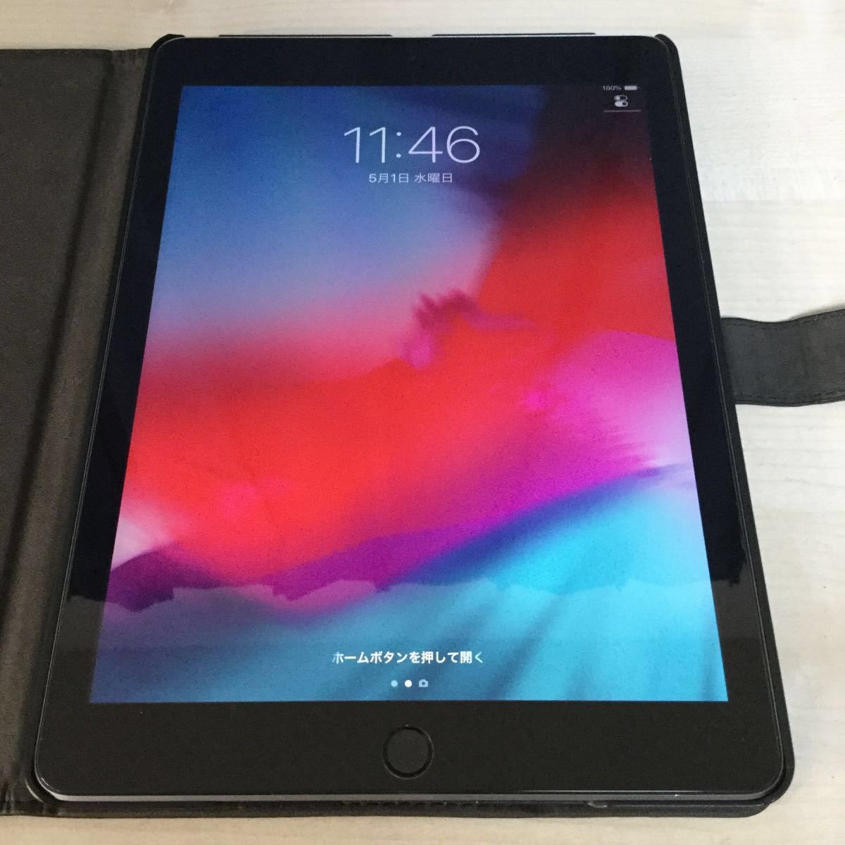 iPad 第5世代 32GB Wi-Fi MP2G2J/A Model：A1822 ブラック 2017年 アイパッド Apple アップル ② ...