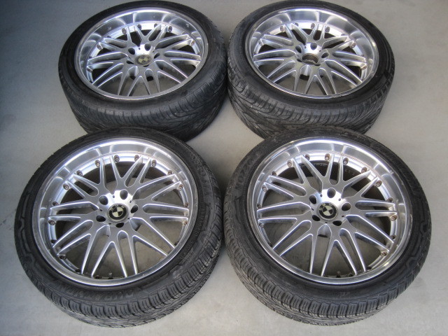 大物 4梱包 2本6mm 深リム 社外 BMW 7シリーズ E66 GN44 20x8.5JJ+15 9.5J+18 5H PCD：120 ...