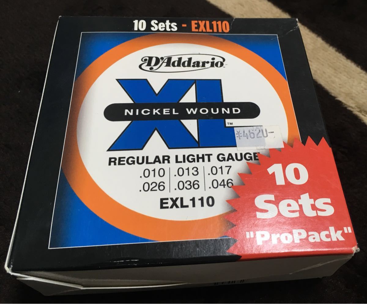 D'Addario ダダリオ エレキギター弦 ニッケル Regular Light .010-.046 EXL110-10P 10set 格安 ...