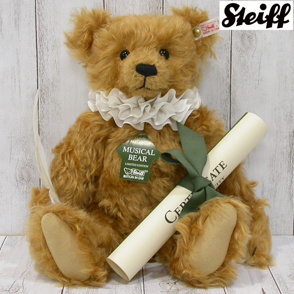 A431 BSJT Steiff シュタイフ ハロッズ THE POET BEAR 1998 ミュージカル ベア 653186 2000体 ...
