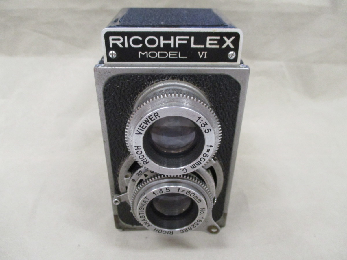 h9431s ジャンク カメラ RICOHFLEX MODEL Ⅵ リコー フレックス 二眼レフ レトロカメラ 動作未確認(その他)｜売買され ...