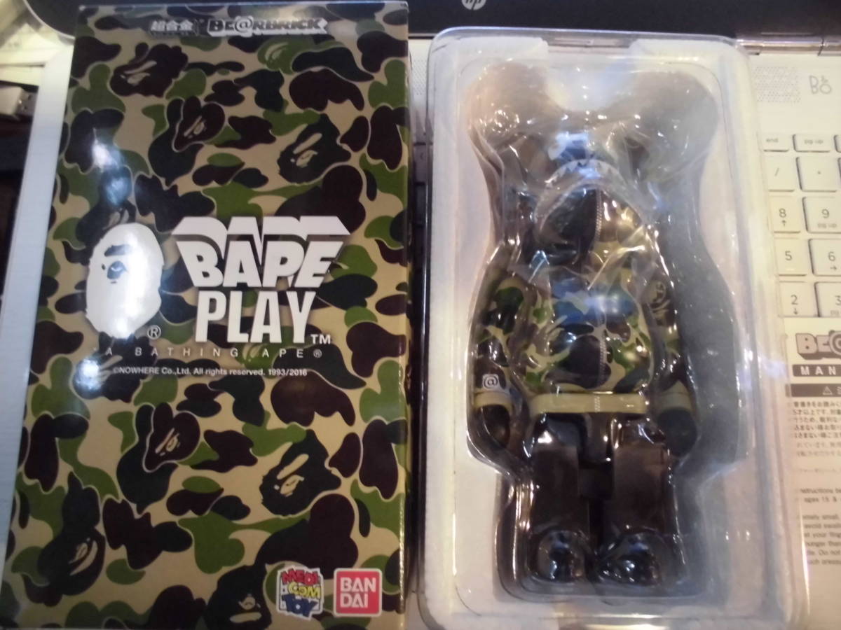 BE@RBRICK 超合金 BAPE PLAY A BATHING APE ベアブリック エイプ メディコムトイ バンダイ(キューブリック ...