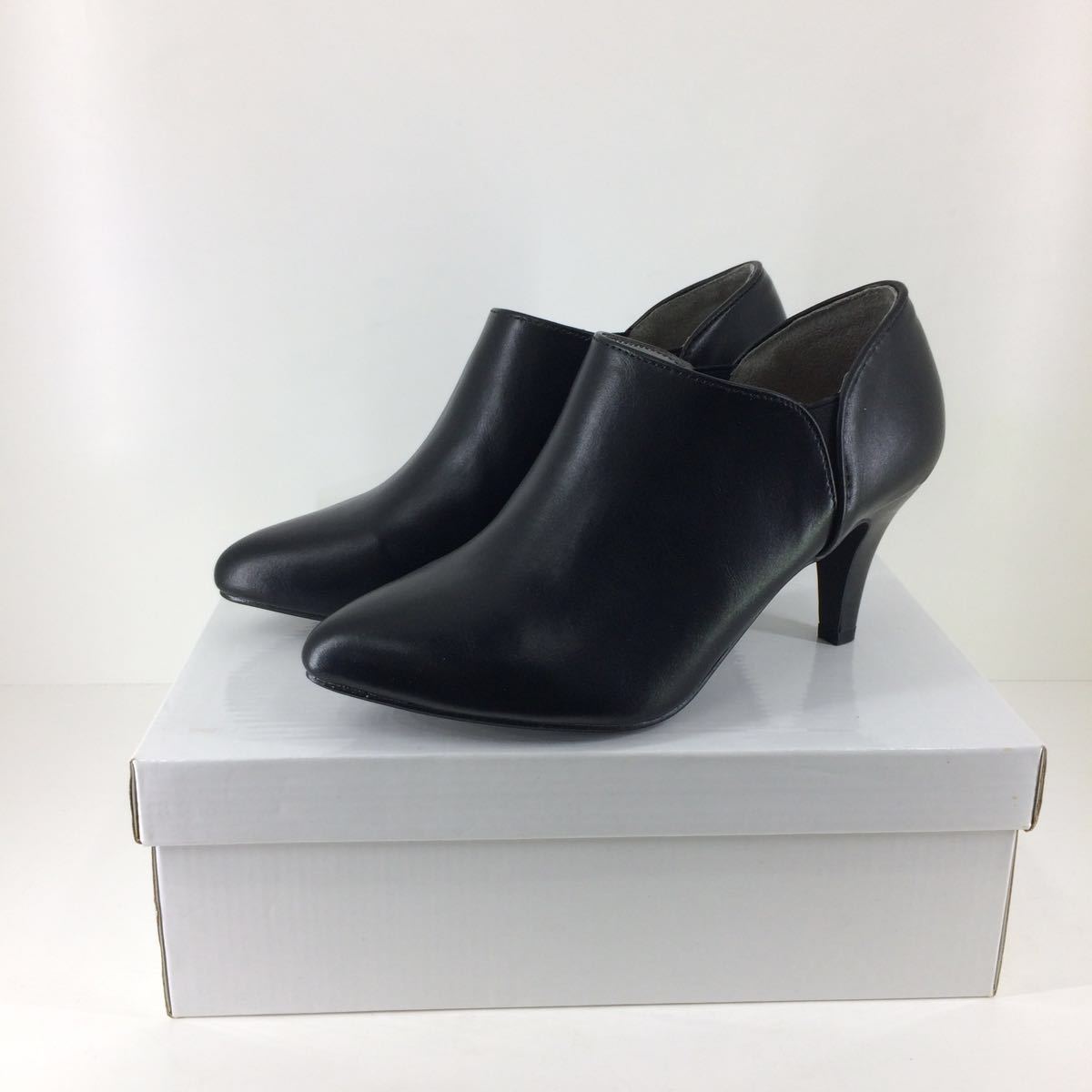 BLISS POINT ブリスポイント ショートブーツ ハイヒール ブラック レザー 黒 革 M(23.0cm)｜売買されたオークション情報、yahooの商品情報をアーカイブ公開 ...