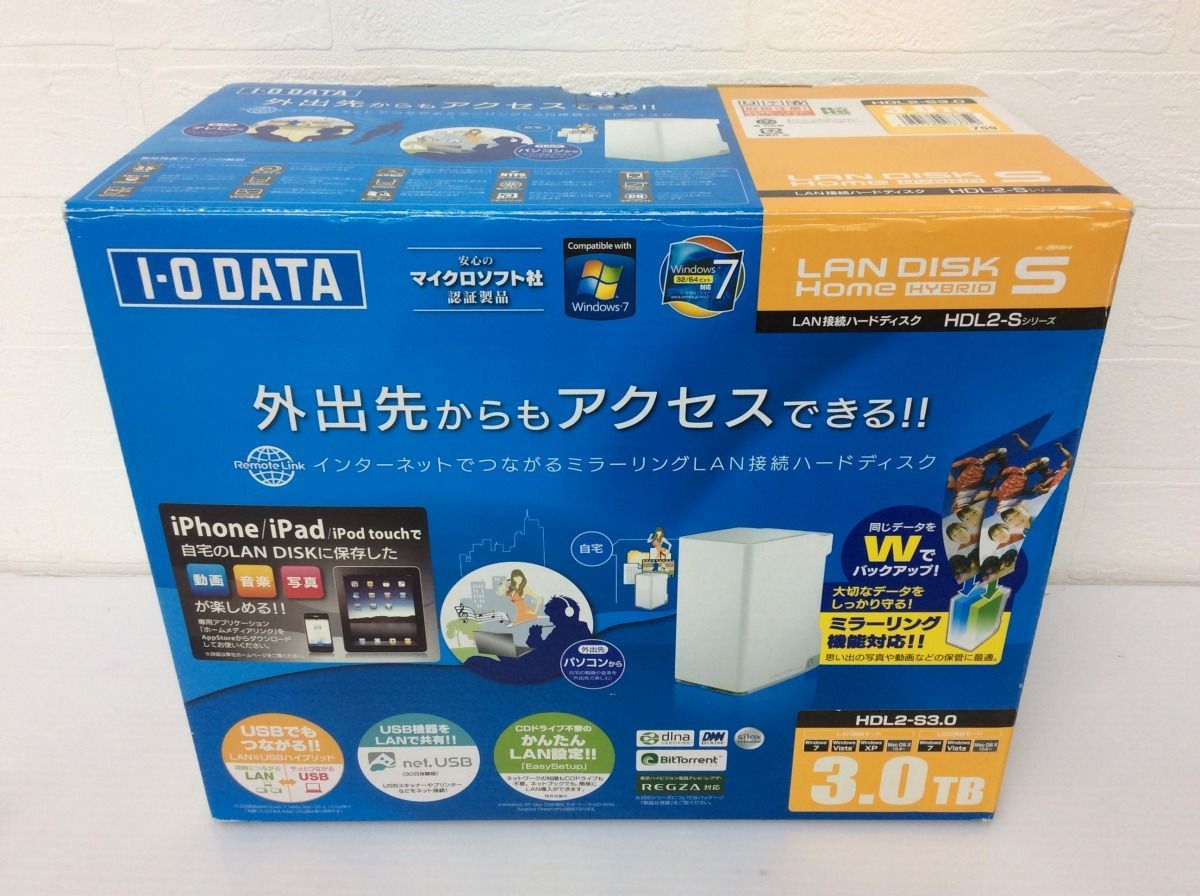 入金確認後24時間以内に発送 I O DATA 3TB 外付けHDD HDL2-S3.0 EC52-072jy/F4(2TB～)｜売買された ...