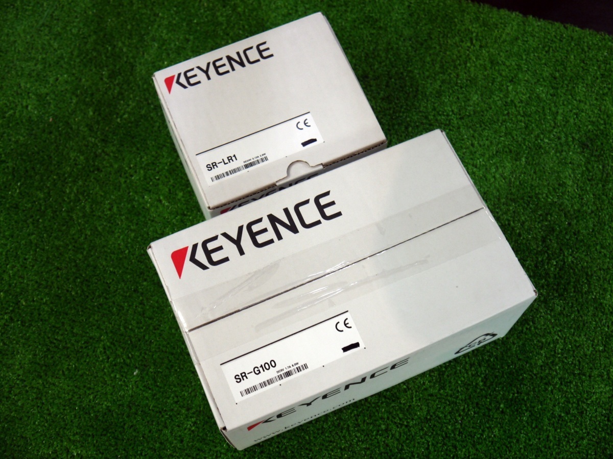 KEYENCE キーエンス DPMハンディコードリーダ バーコード/2次元コードタイプ SR-G100 通信ユニット SR-LR1 2箱セット ...