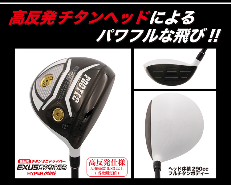 【新品】 高反発ミニドライバー！ プロテック エクサス フォージド 12°TG305 TRY&GO (R) 78000